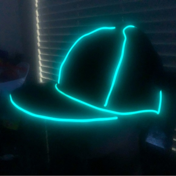 no name | Accessories | Mens Electric Neon Green Light Baseball Cap ...